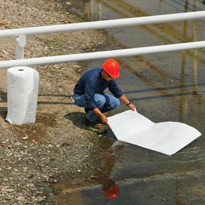 Oil Absorbent Pads | Bargain Oil Spill Rolls and Pads | AbsorbentsOnline