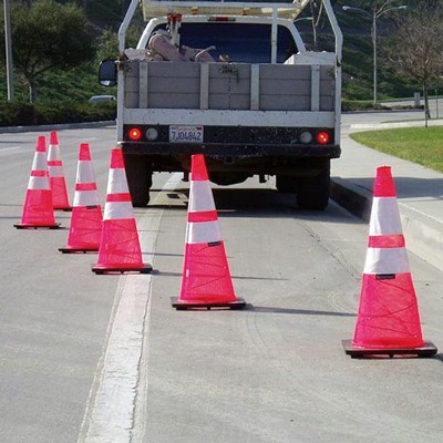 Traffic Cones | Green & Orange Road Safety Cones