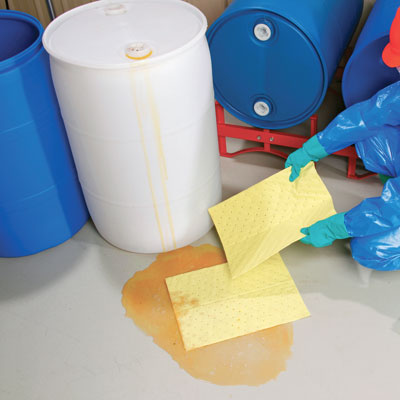 Hazmat Absorbent Pads & Chemical Absorbent Rolls