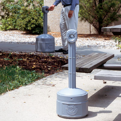 Outdoor Ashtray Stand | Cigarette Butt Disposal Receptacle