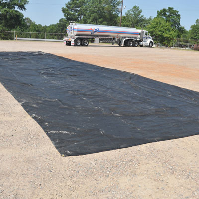 Berm Protection Ground Tarps & Track Belts | Protects Spill Berms