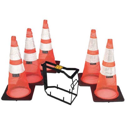 Traffic Cones | Green & Orange Road Safety Cones
