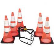 Traffic Cones | Green & Orange Road Safety Cones