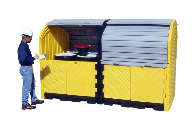 Outdoor Drum Storage | Spill Containment Drum Storage